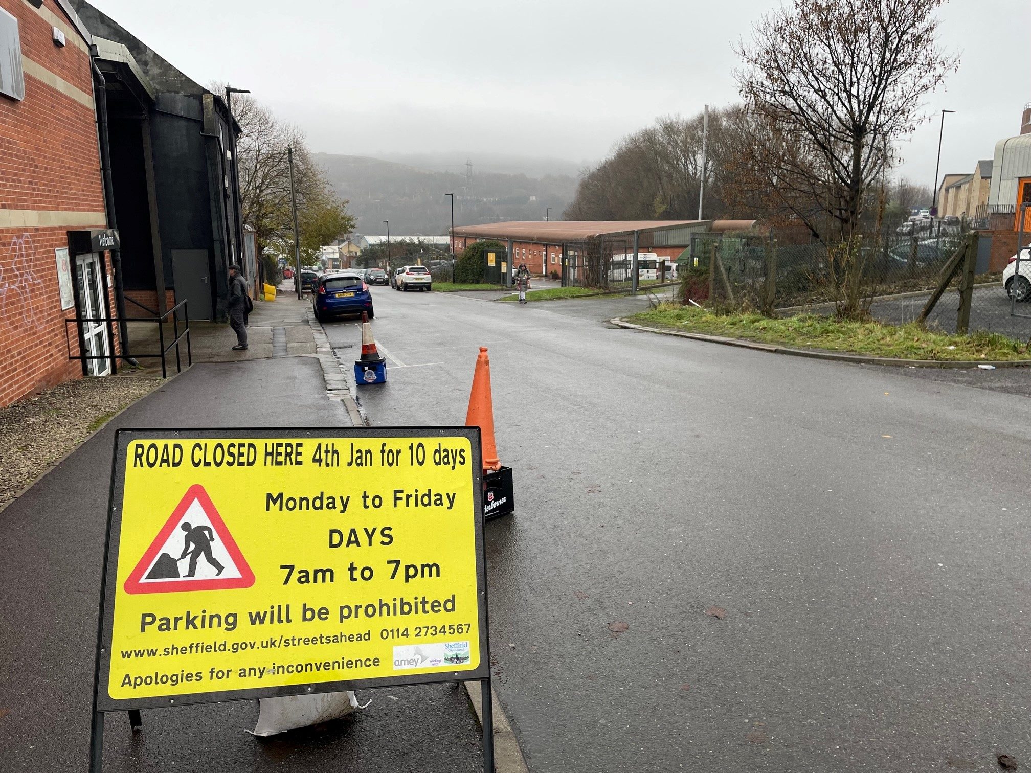 Burton Street Roadworks - Burton Street